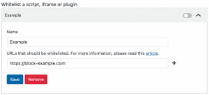 Integrations: Script Center, Plugins & Services - Complianz