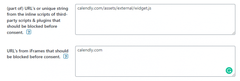 Placeholders for iFrames - Complianz